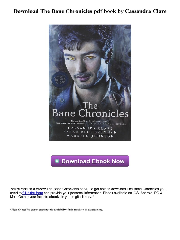 The Bane Chronicles pdf book by Cassandra Clare in Teens: A review and ...