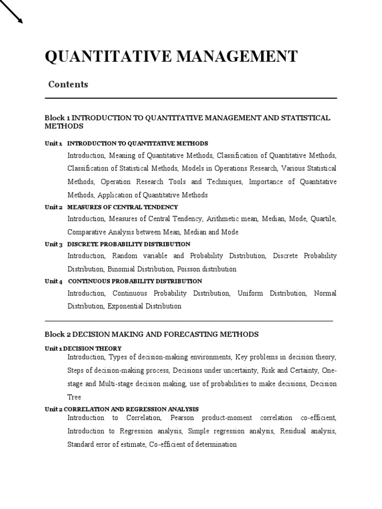 Quantitative Management | PDF | Statistics | Regression Analysis