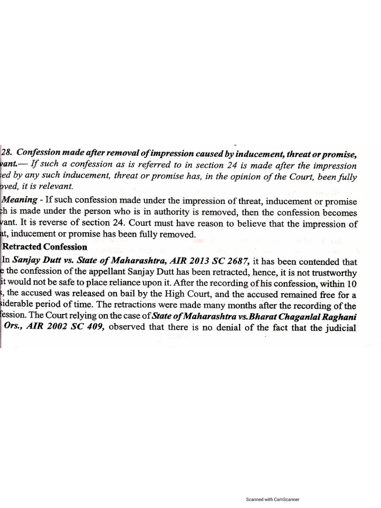 Section 28 and 29, Evidence Act | PDF