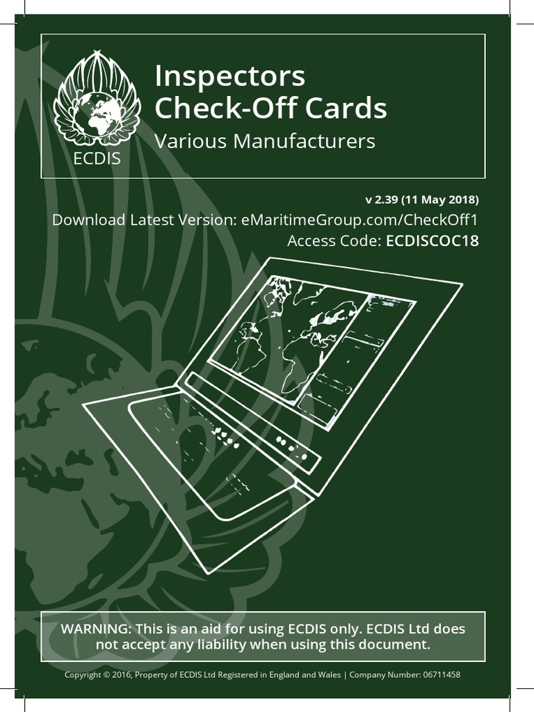 ECDIS-Check-Off-Cards-V2.39 ALL ECDIS TYPE | PDF | Contour Line | Menu ...