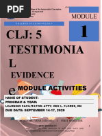 Module 1 CLJ 31 | PDF | Evidence | Admissible Evidence