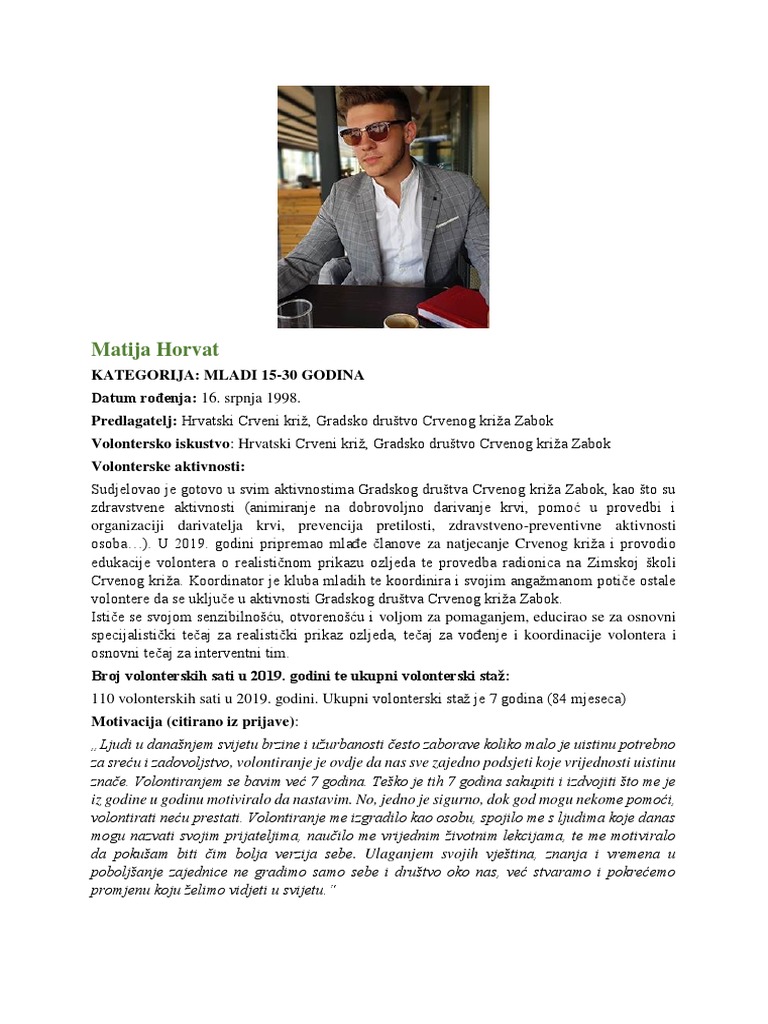 Matija Horvat PDF | PDF