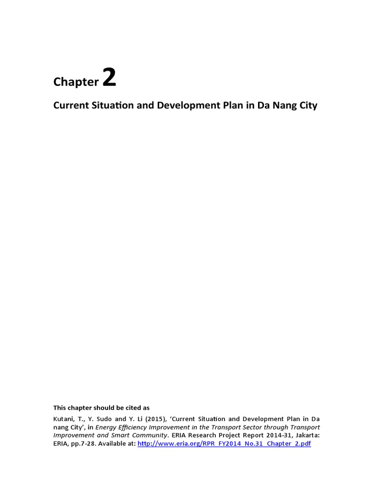 Current Situation and Development Plan in Da Nang City: This Chapter ...