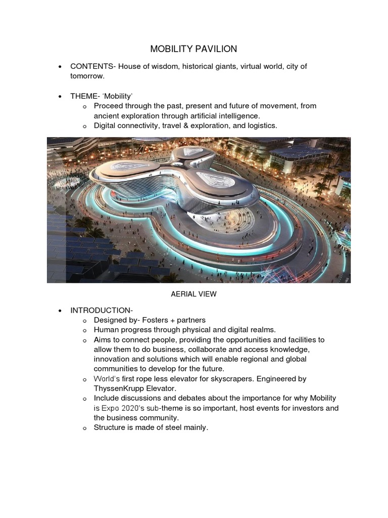 Mobility Pavilion PDF | PDF | Sustainability | Poverty