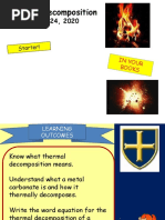 Understanding Thermal Decomposition | PDF | Oxide | Chemical Reactions