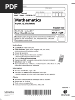 Edexcel GCSE Maths Higher Checklist | PDF