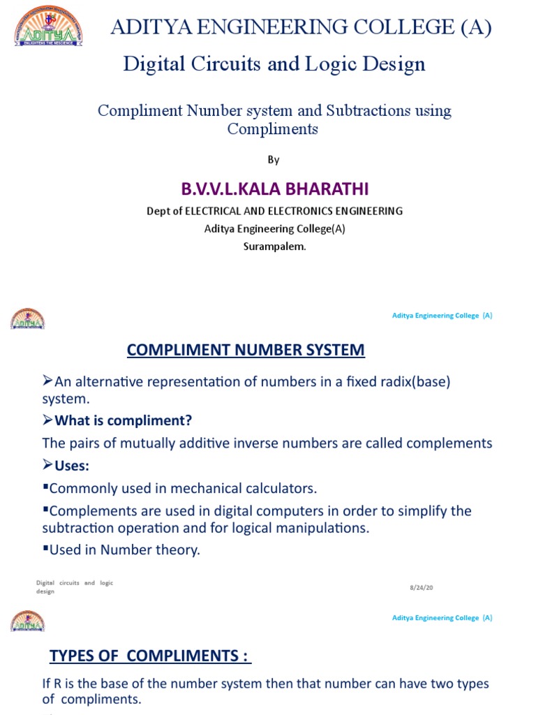 DCLD Compliment Number System | PDF | Theory Of Computation | Arithmetic