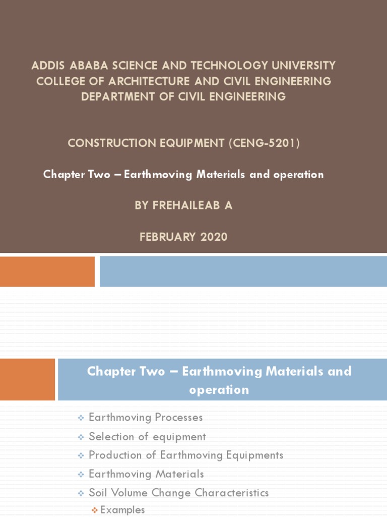 Earthmoving Materials and Operations Guide | PDF | Heavy Equipment | Soil