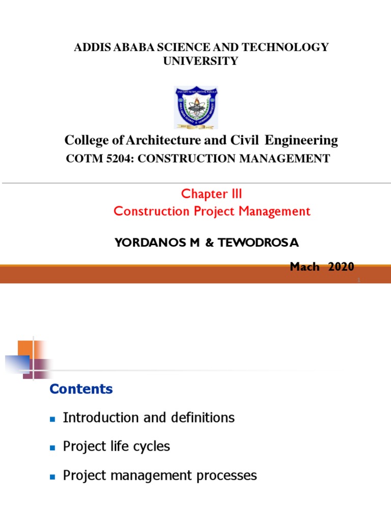 3 Chapter Three Project Management | PDF | Project Management | Life ...
