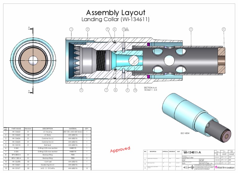 WI-134611-Landing Collar Assembly Layout | PDF