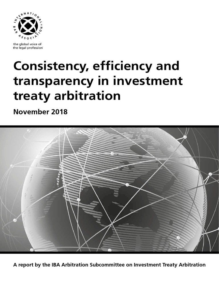 Investment Treaty Arbitration Report 2018 | PDF | Treaty | Arbitration