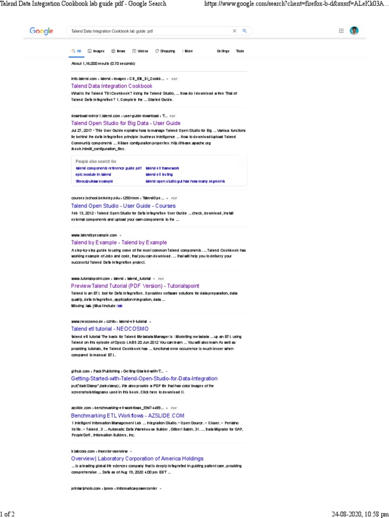 Talend Data Integration Cookbook: Talend Open Studio - User Guide - Courses | PDF | Metadata ...