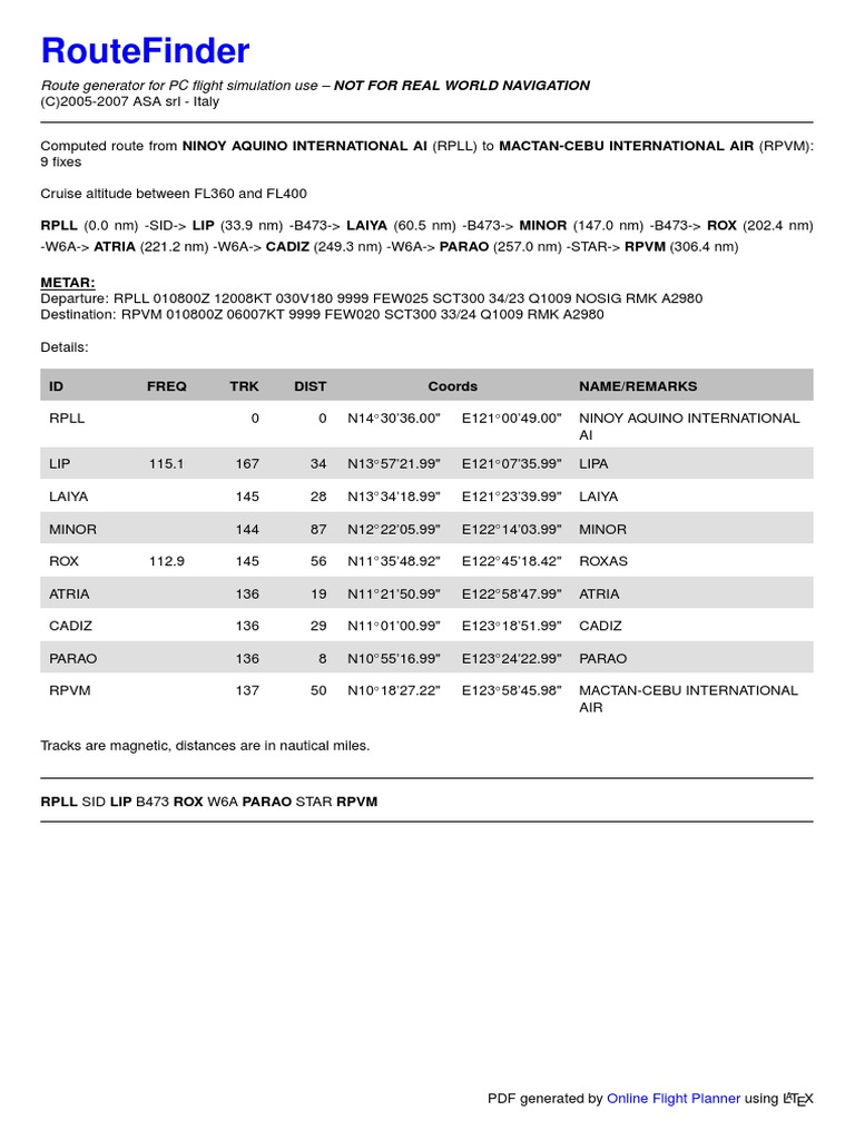 RPLL RPVM PDF | Download Free PDF | Airliner | Vehicles