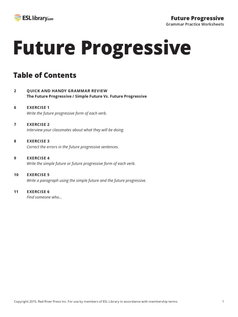 Future Progressive | PDF | Clause | Grammatical Tense
