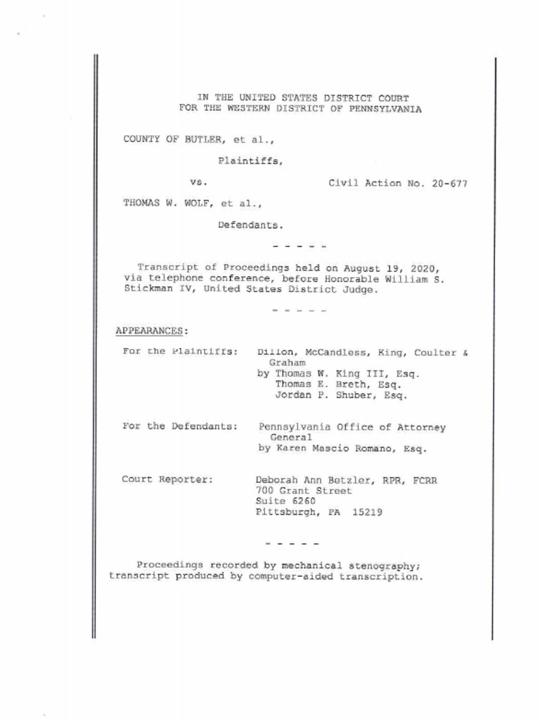Court Transcript PDF | PDF