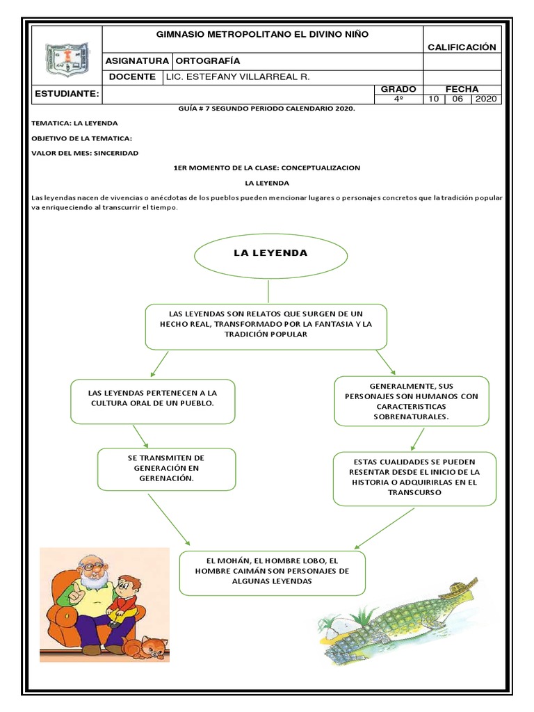Guia 7 La Leyenda | PDF | Leyendas