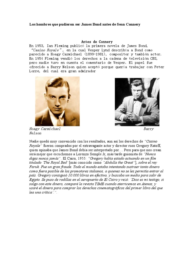 James Bond | PDF | Ian Fleming | Entretenimiento (general)