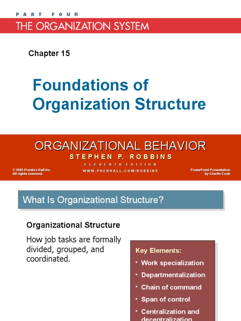 Foundations of Organization Structure: Organizational Behavior | PDF ...