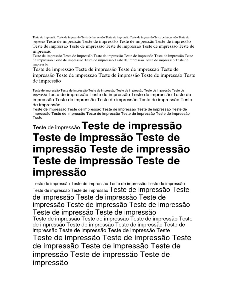 Teste Impressao Sos | Download Free PDF | Impressão | Design gráfico