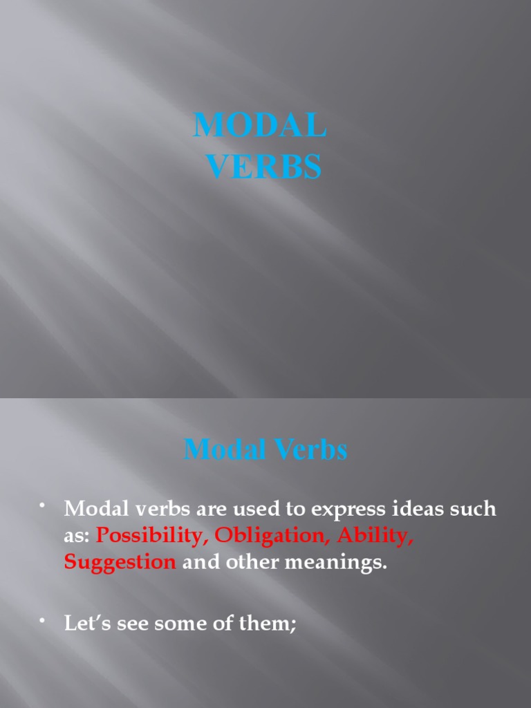 Modal Verbs Grammar Guides Icebreakers - 55578yess | PDF | Verb | Syntax