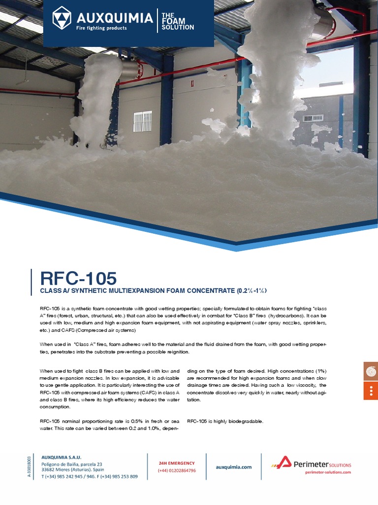 RFC-105 Multi-Expansion Foam Overview | PDF | Foam | Liquids