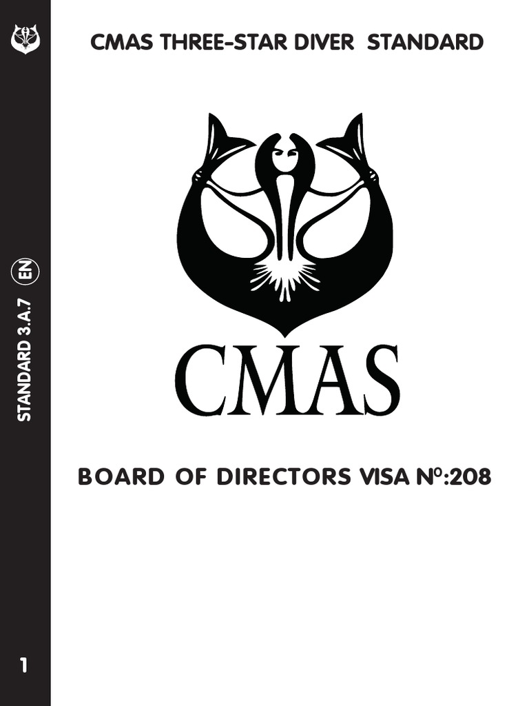 CMAS Three-Star Diver Training Guide | PDF | Scuba Diving | Underwater ...