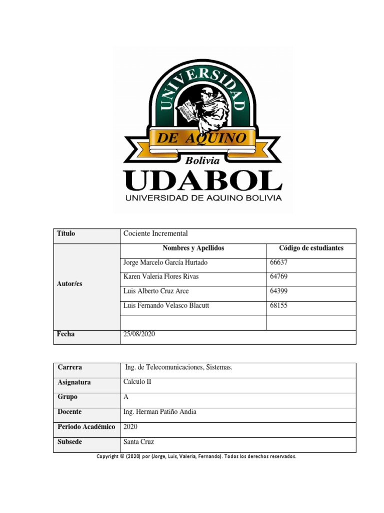 Cociente Incremental | PDF | Línea (geometría) | Pendiente