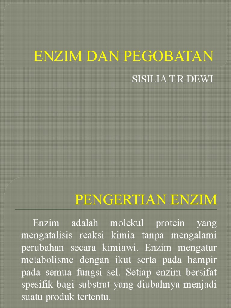 Enzim Dan Pengobatan | PDF