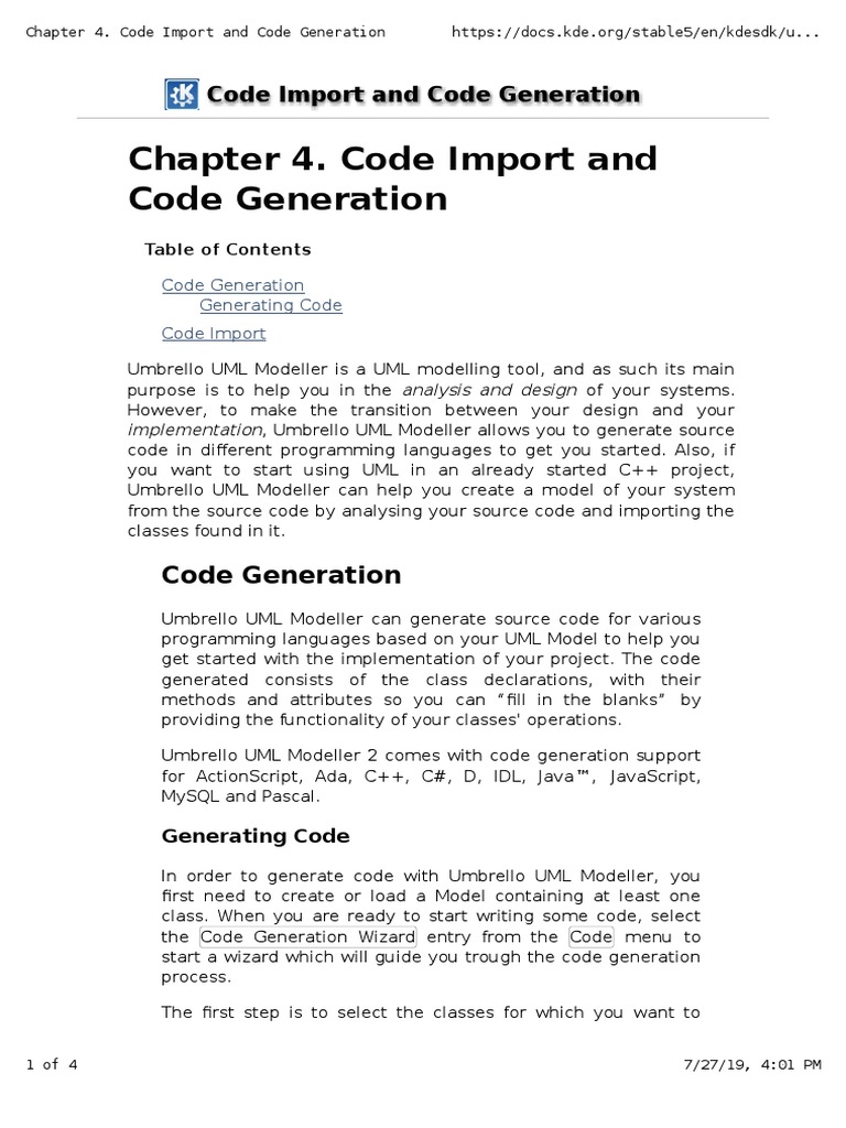 05 - Chapter 4. Code Import and Code Generation | PDF | Source Code ...