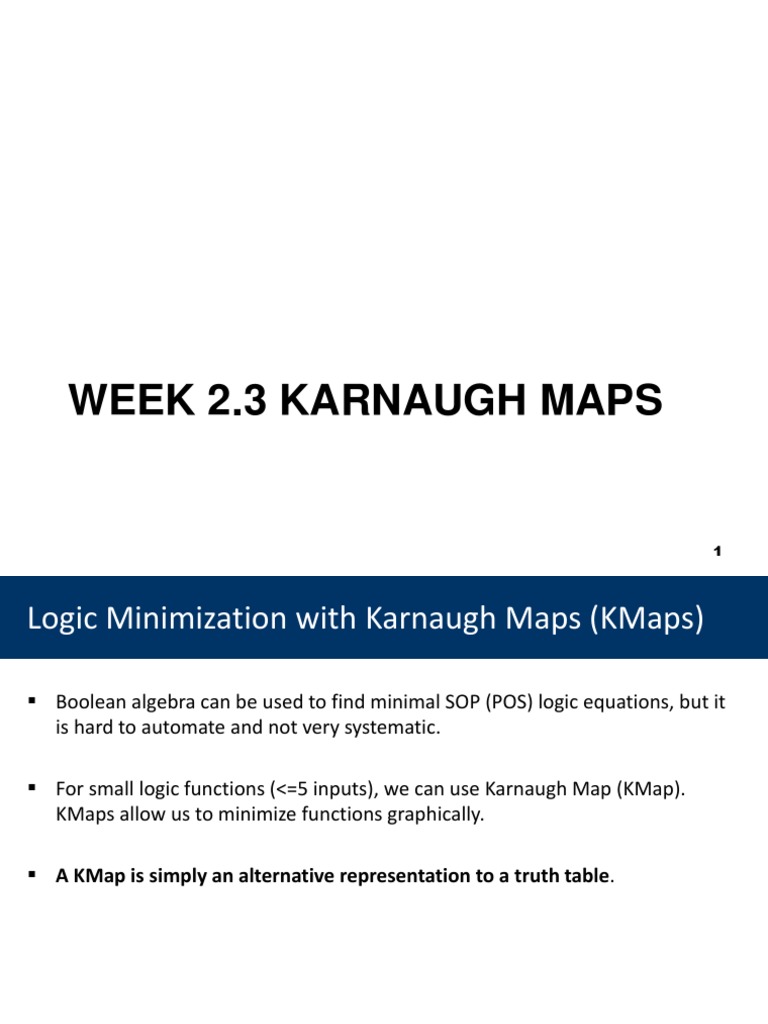 Karnaugh Map Minimization Techniques | PDF | Theory Of Computation | Mathematical Logic