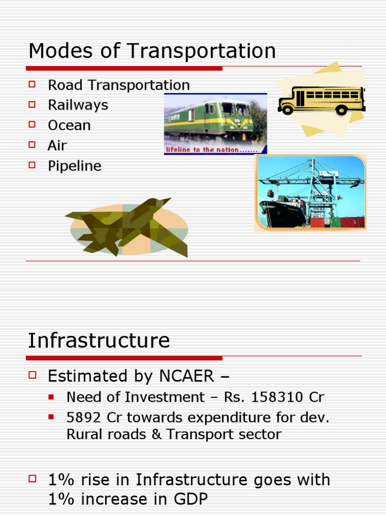 Modes of Transportation | PDF | Rail Transport | Transport
