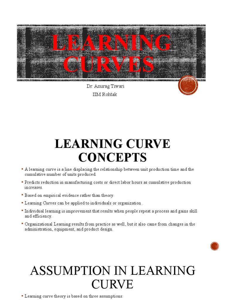 Learning Curves for Manufacturing | PDF | Labour Economics | Learning