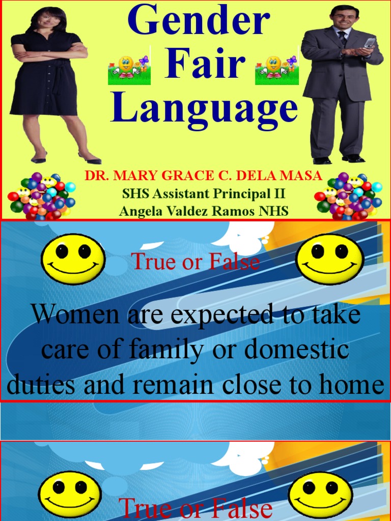 Gender Fair Language-Grace Latest | PDF | Gender | Gender Studies