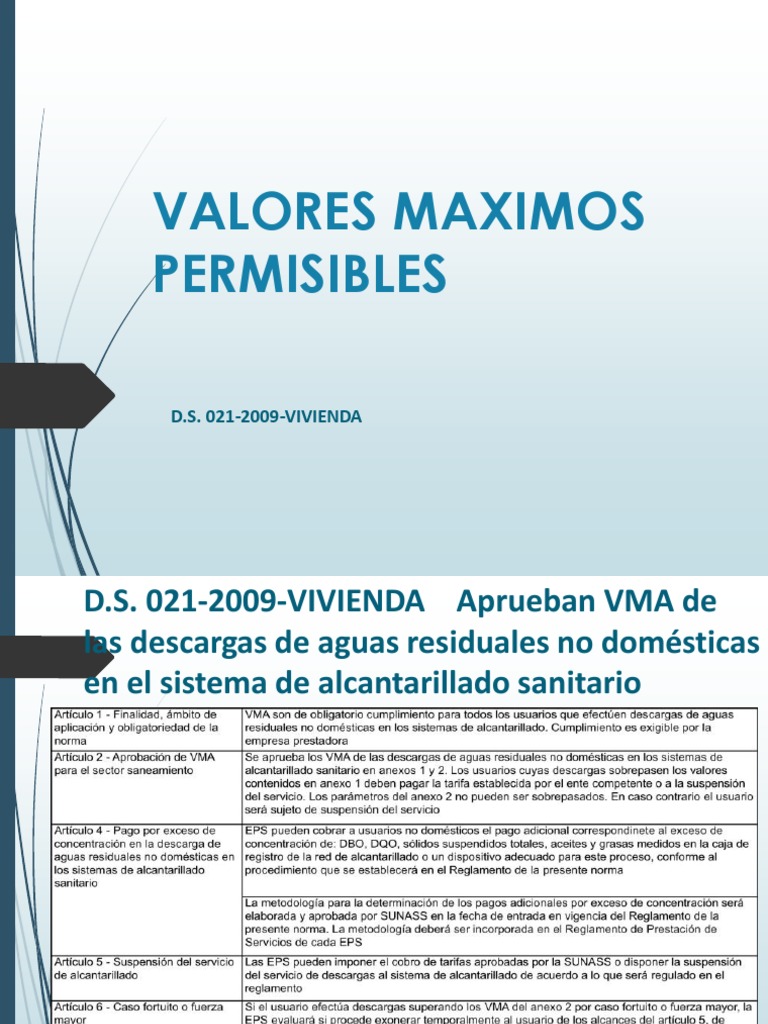 VMA Aguas Residuales No Domésticas | PDF | Ingeniería hidráulica ...