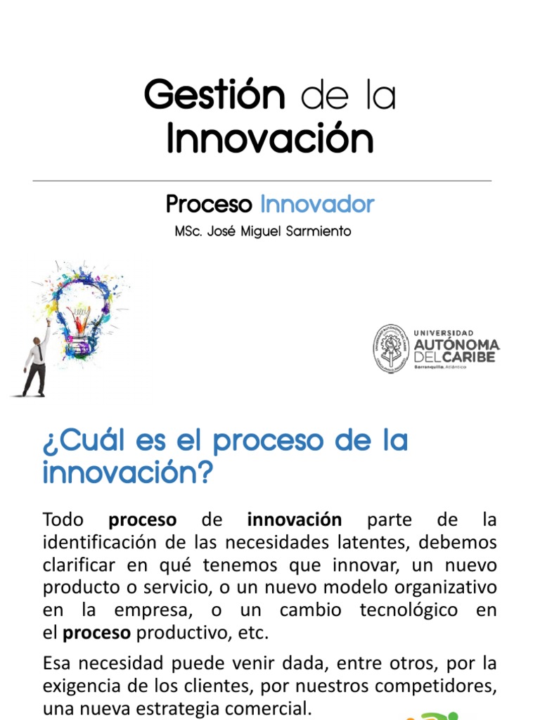 Proceso Innovador | PDF | Innovación | Creatividad