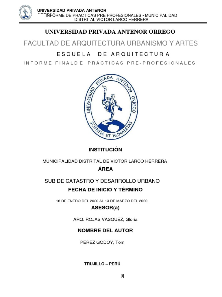 Practicas Victor Larco | PDF | Hormigón | Arquitecto