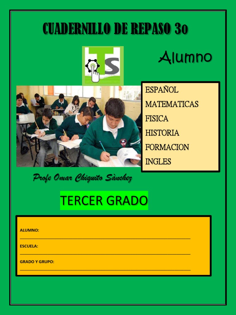 Cuadernillo de repaso 3er grado | PDF | Dinosaurios | Fuerza