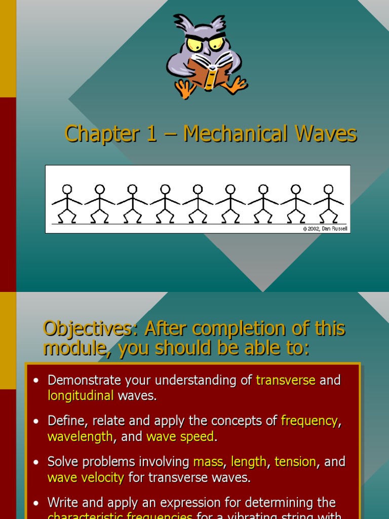 Chapter 1 - Mechanical Waves | PDF | Waves | Wavelength