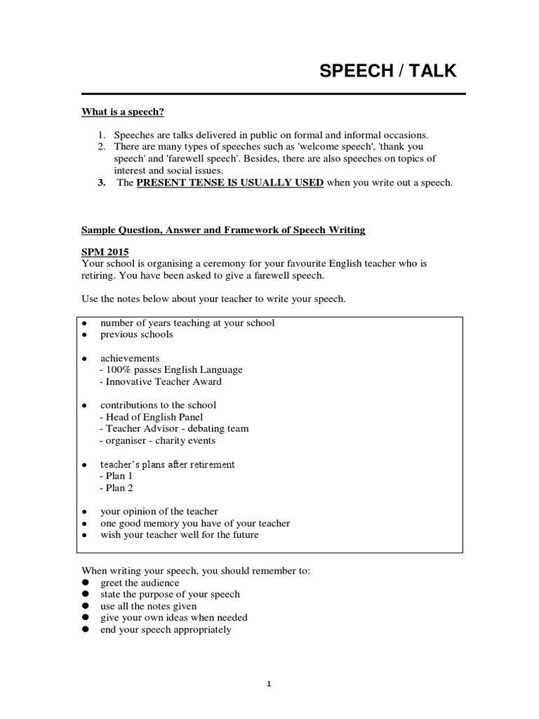 Farewell Speech for Retiring English Teacher | PDF | Teachers | English ...