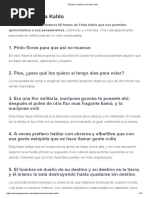 Cuestionario Frida Khalo Imprimir | PDF | Pinturas | Arte