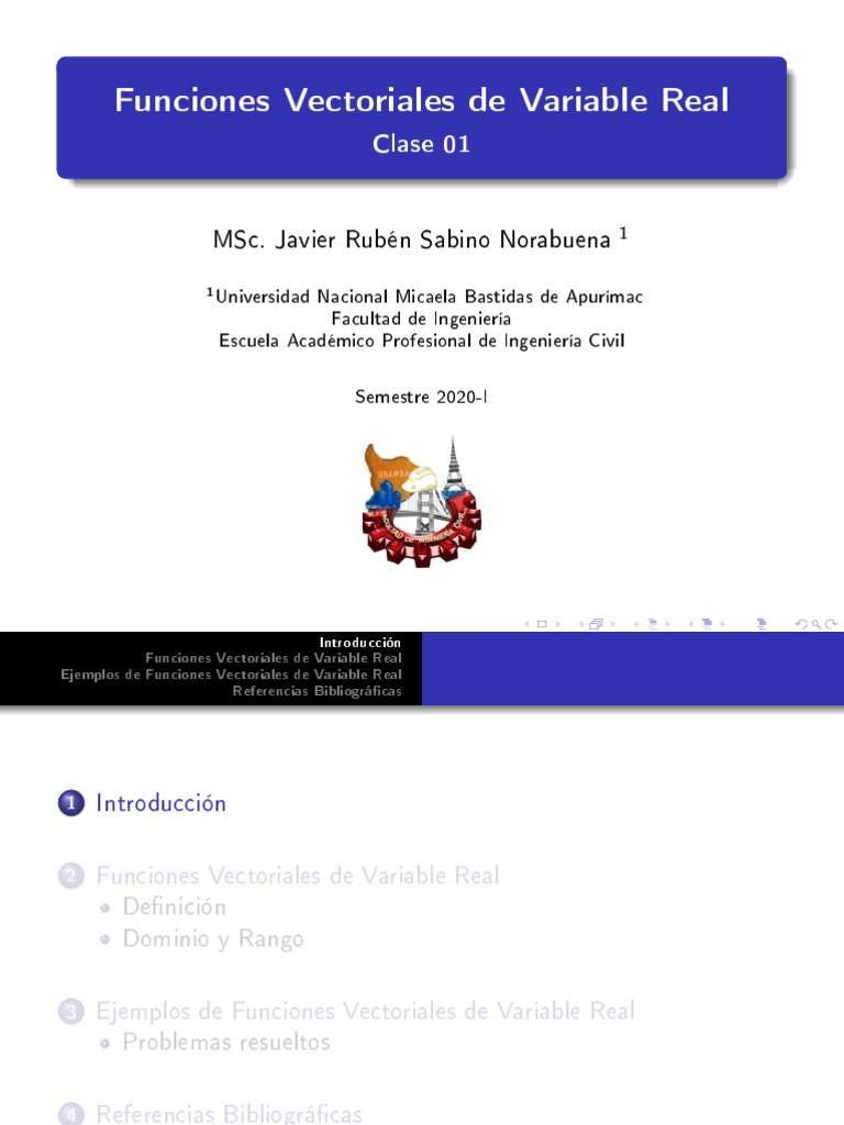 Funciones Vectoriales | PDF | Función (Matemáticas) | Vector Euclidiano