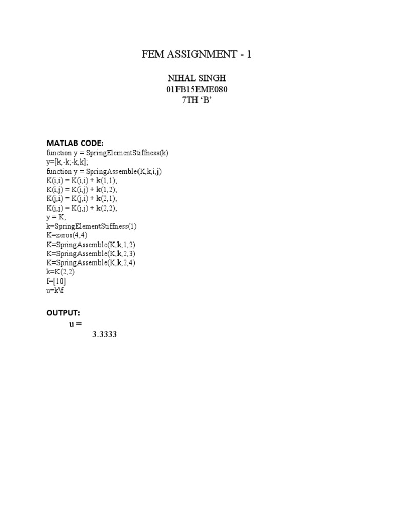 Fem Assignment-1 | PDF | Teaching Methods & Materials