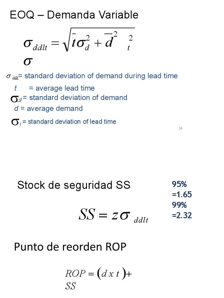 EOQ - Demanda Variable: T D DDLT | PDF
