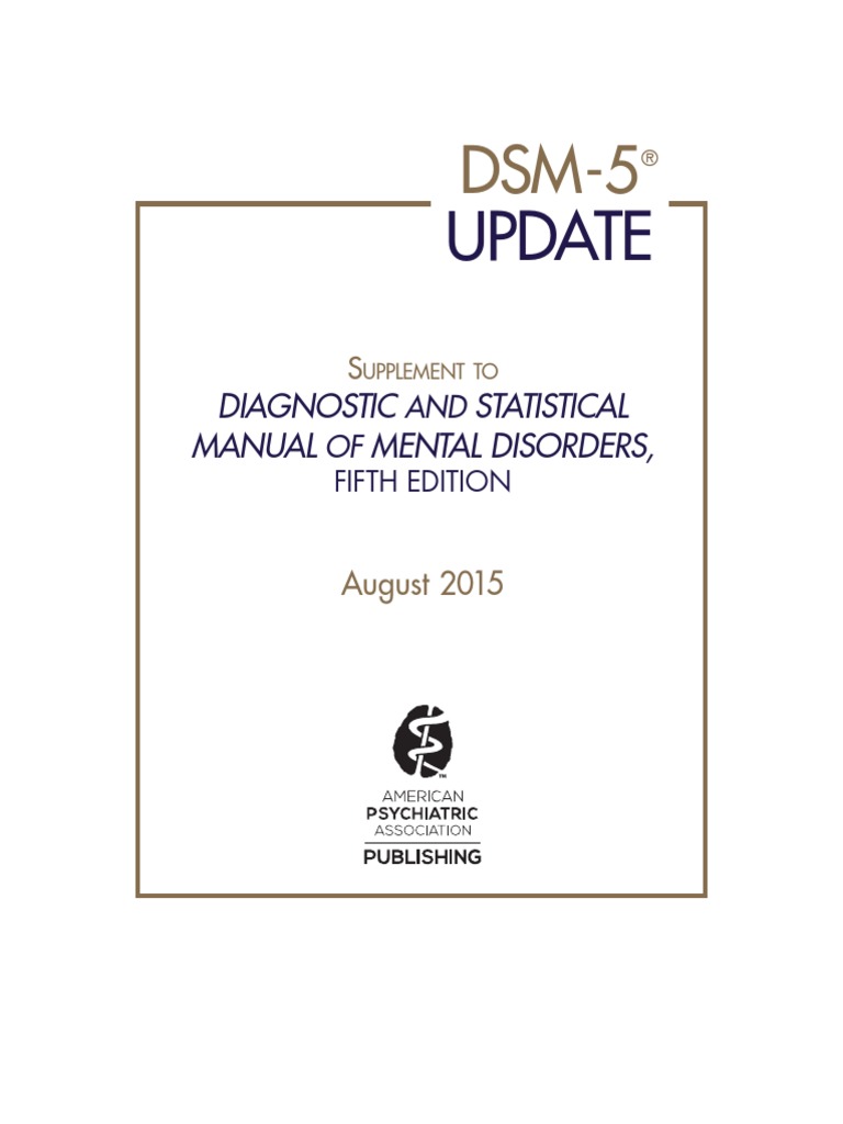 DSM 5 Update 2015 PDF | PDF | International Statistical Classification ...