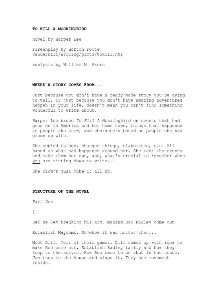 To Kill a Mockingbird: Story Origins | PDF | To Kill A Mockingbird