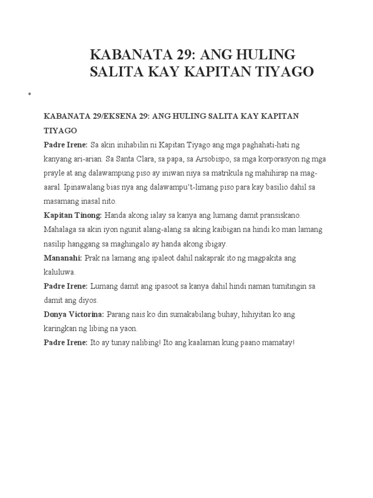 Kabanata 29 | PDF