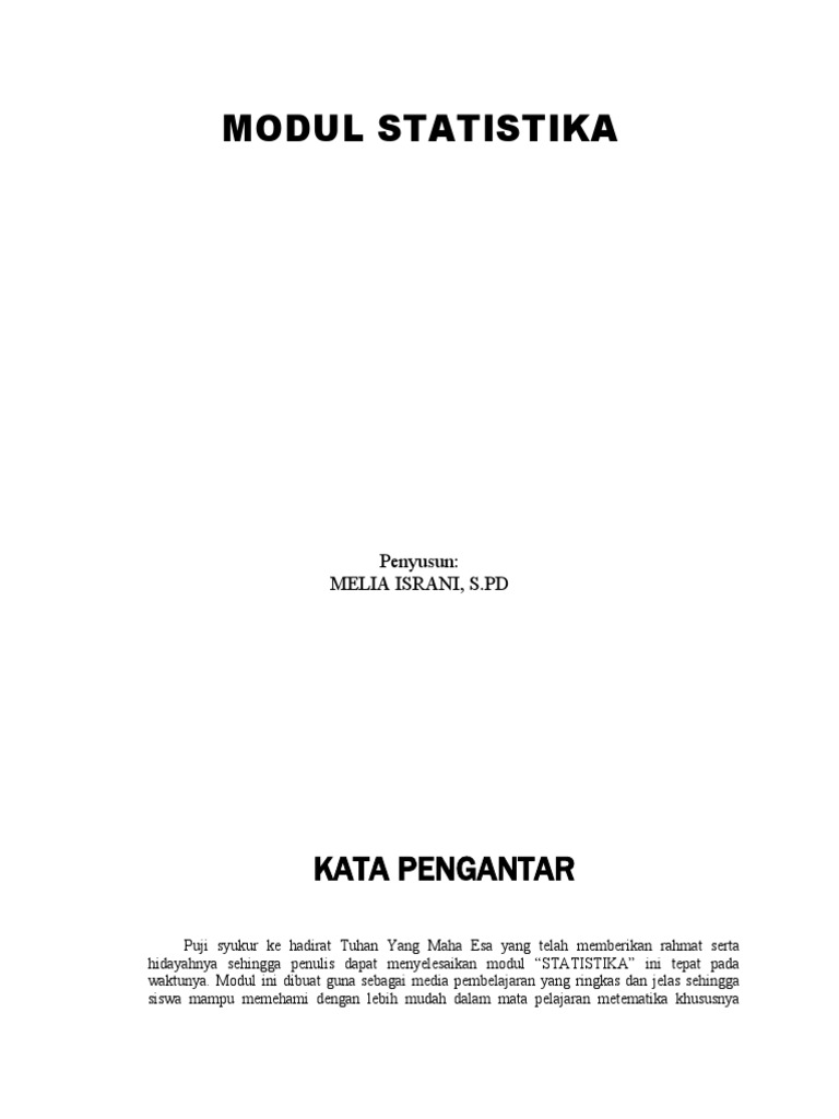 Modul Statistika Baru | PDF