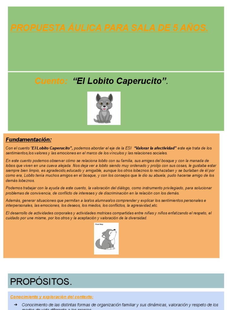 El Lobito Caperucito - TP Final Esi | PDF | Las emociones | Conocimiento