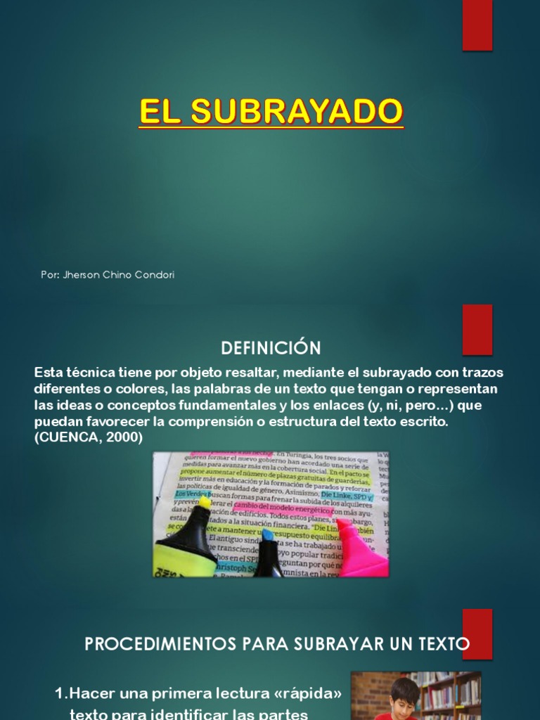 El Subrayado | PDF | Color | Ciencia cognitiva