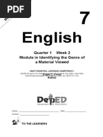 English Grade 7 Syllabus PDF | PDF | Noun | Learning